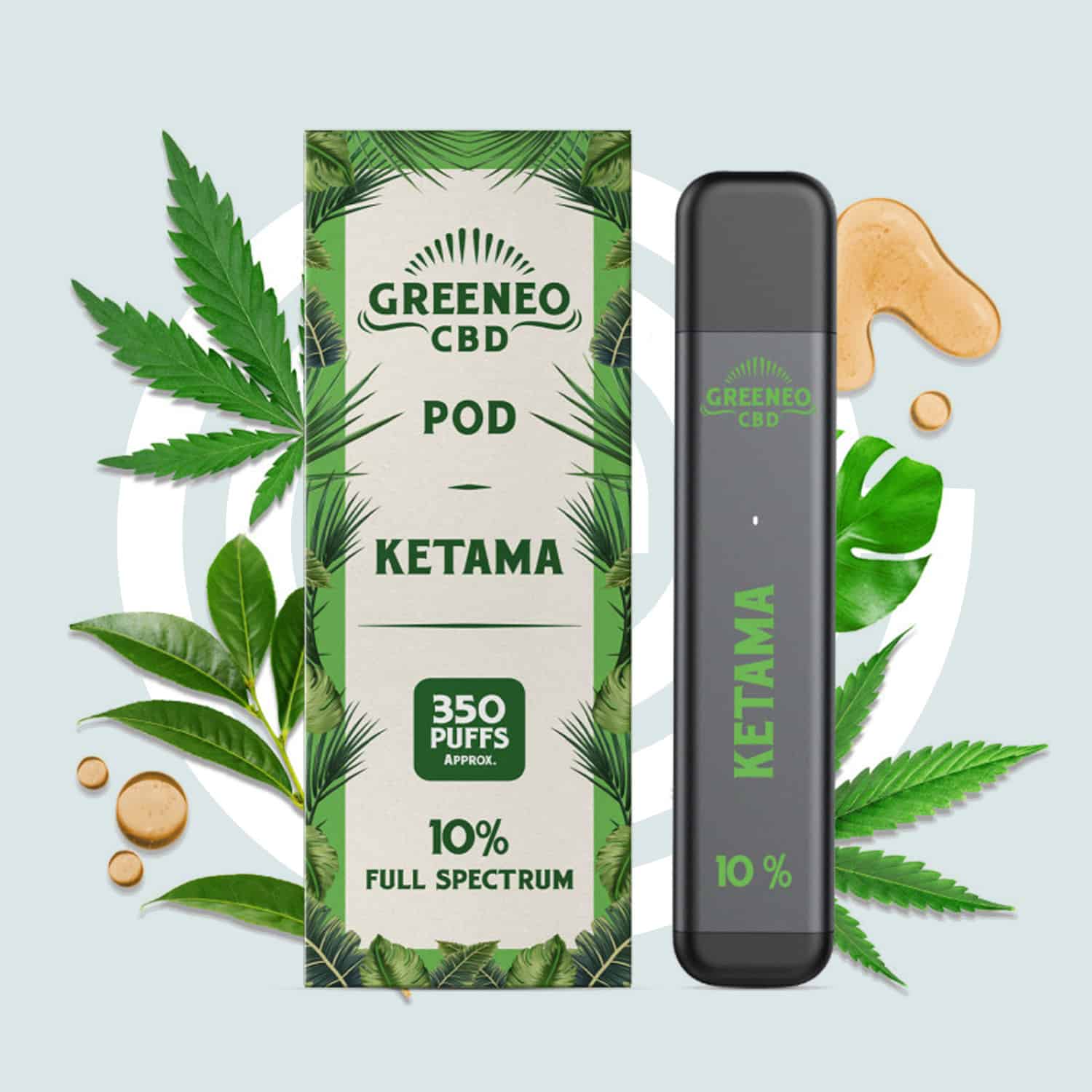 Pod CBD Ketama 10% de Greeneo - greenexperts.fr